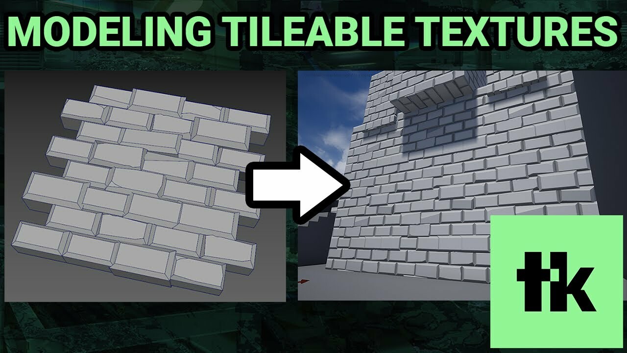 ArtStation - Free tutorial! How to quickly model tileable textures