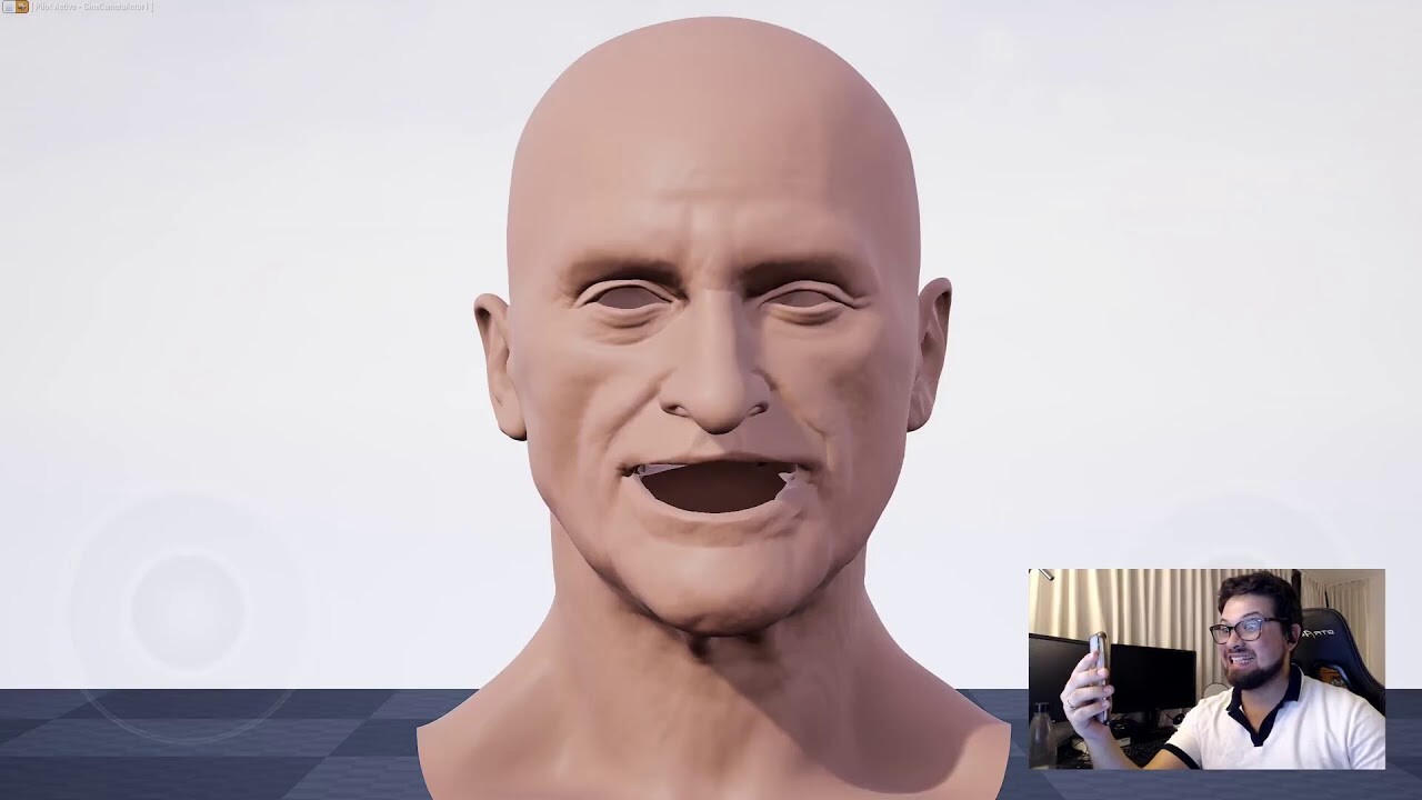ArtStation - Unreal Engine Live Link - Facial Rig Test