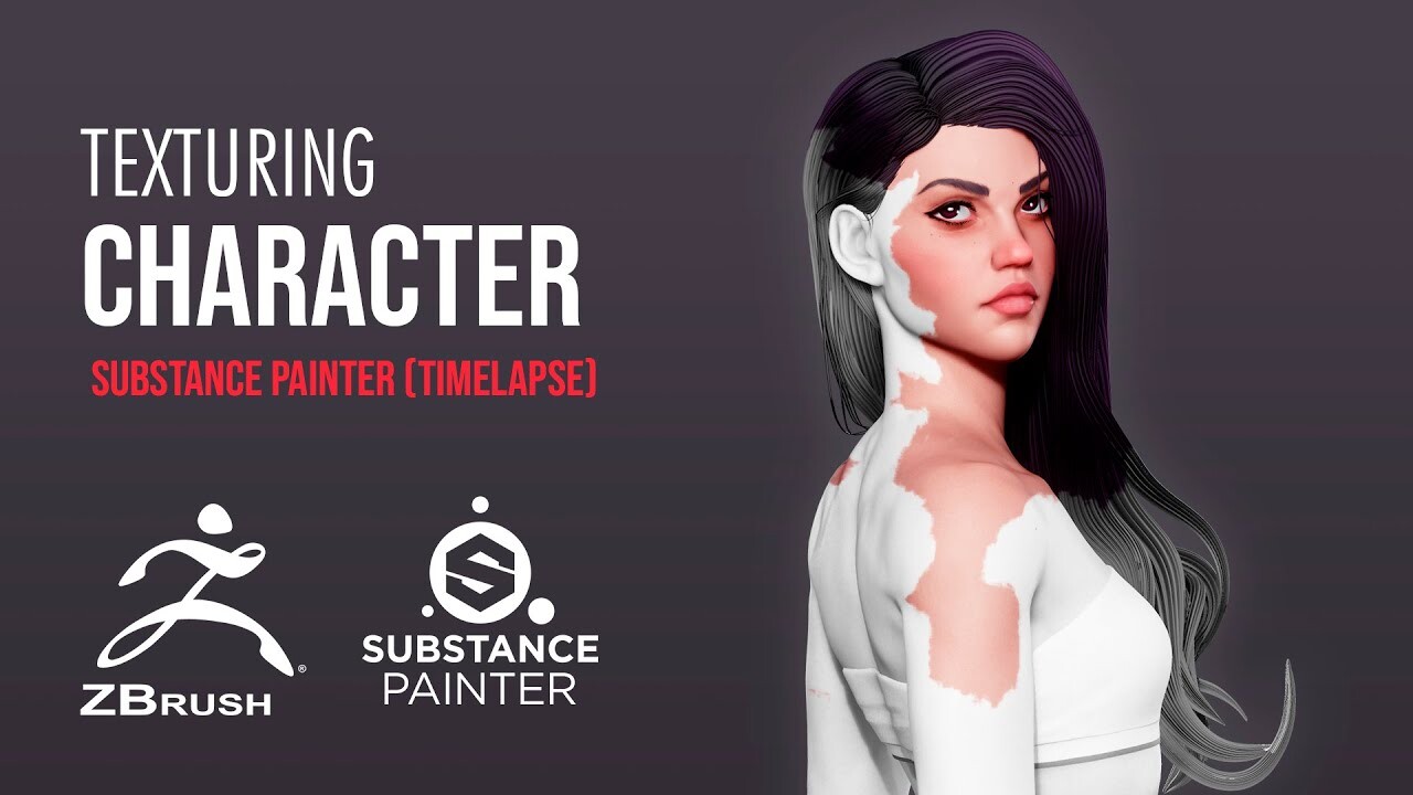 ArtStation - Texturing Character- FITNESS GIRL