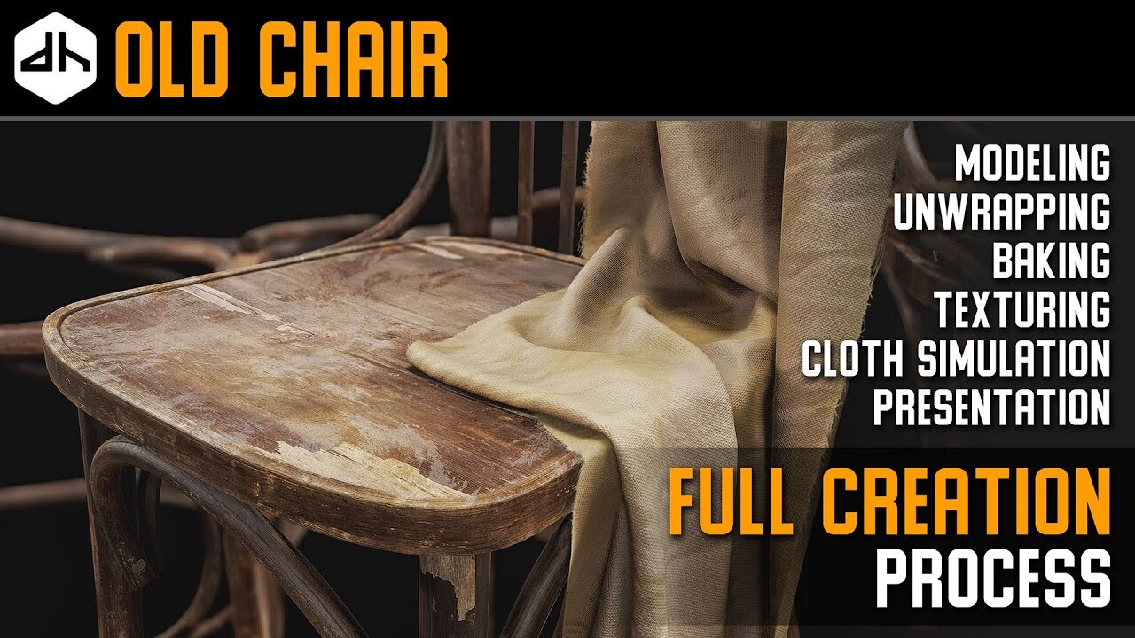ArtStation - Old Chair Full Creation Process Coming Soon