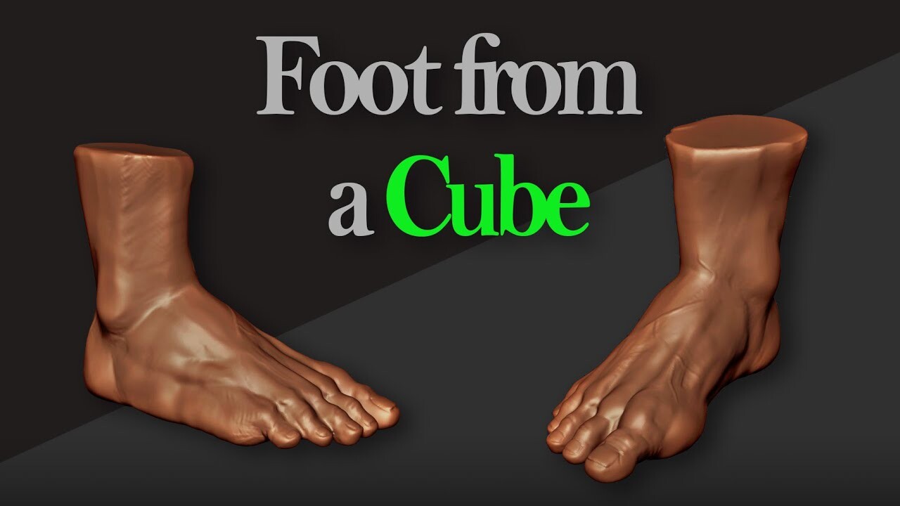 ArtStation - Foot from a Cube