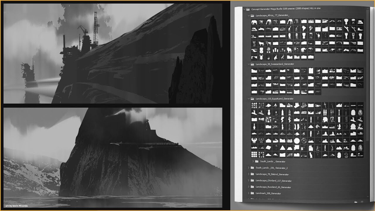 ArtStation - Concept art with Custom shapes is...