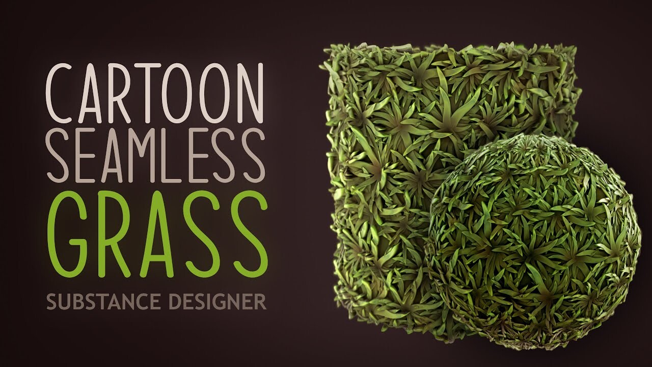 ArtStation - Easy Stylised Grass Texture (Seamless) Substance Designer ...