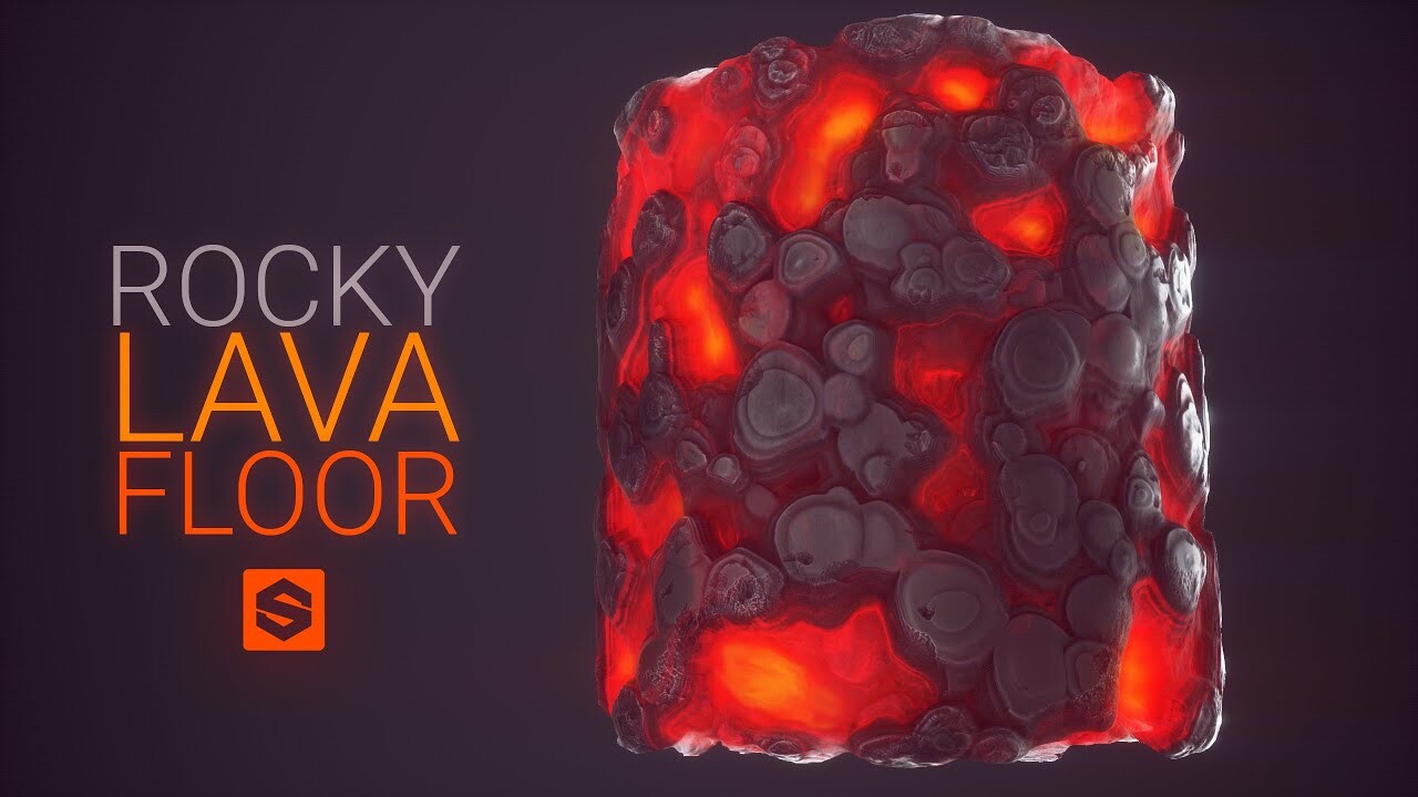 ArtStation - Substance Designer - Stylised / Cartoon LAVA FLOOR texture ...