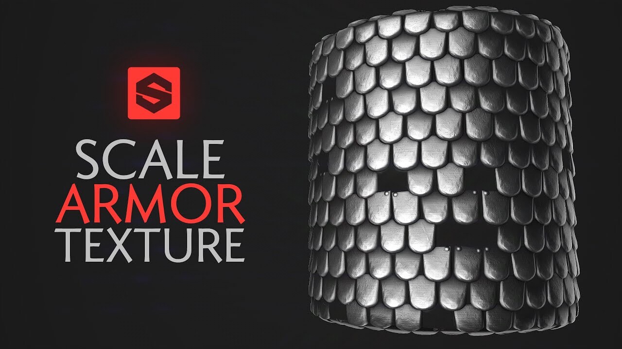 ArtStation - Stylised Steel Scale Armor Texture (Substance Designer ...