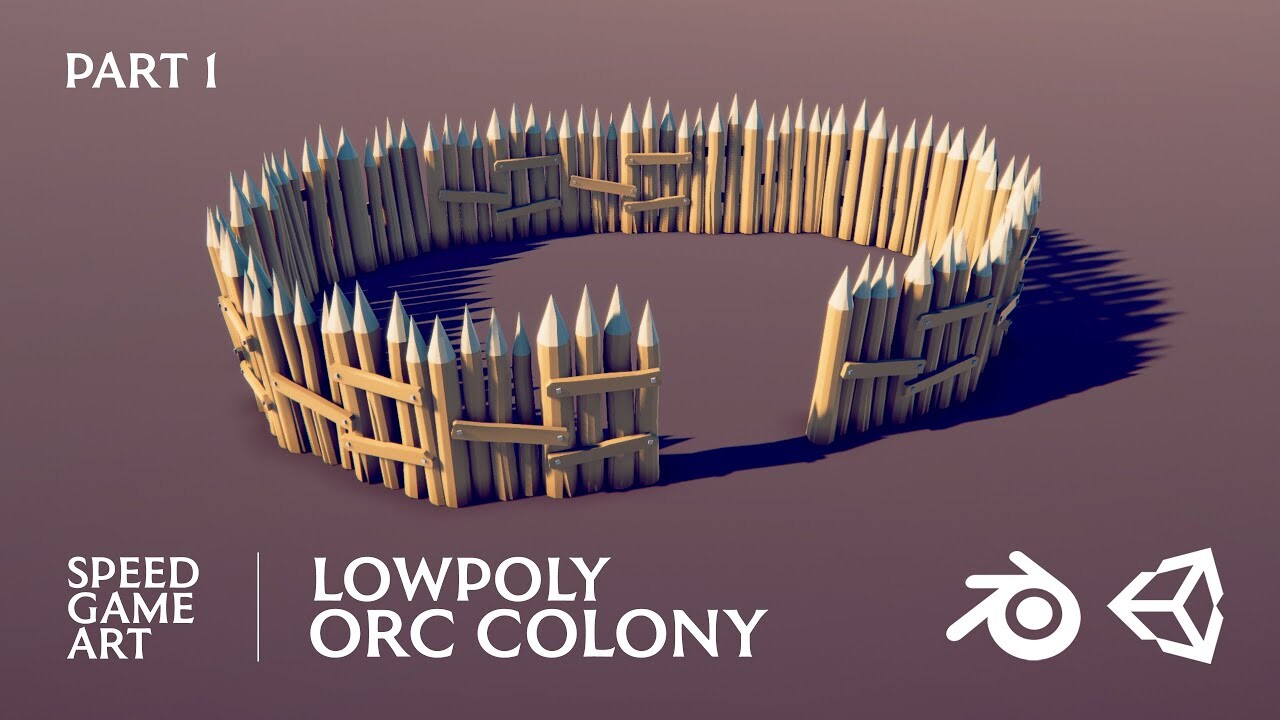 ArtStation - (ORC COLONY #01) 3d LOWPOLY Orc Village in Blender 3d & Unity HDRP | Blender Speed ...