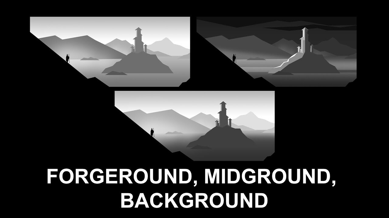 ArtStation - New Video tutorial: Foreground, Midground, Background