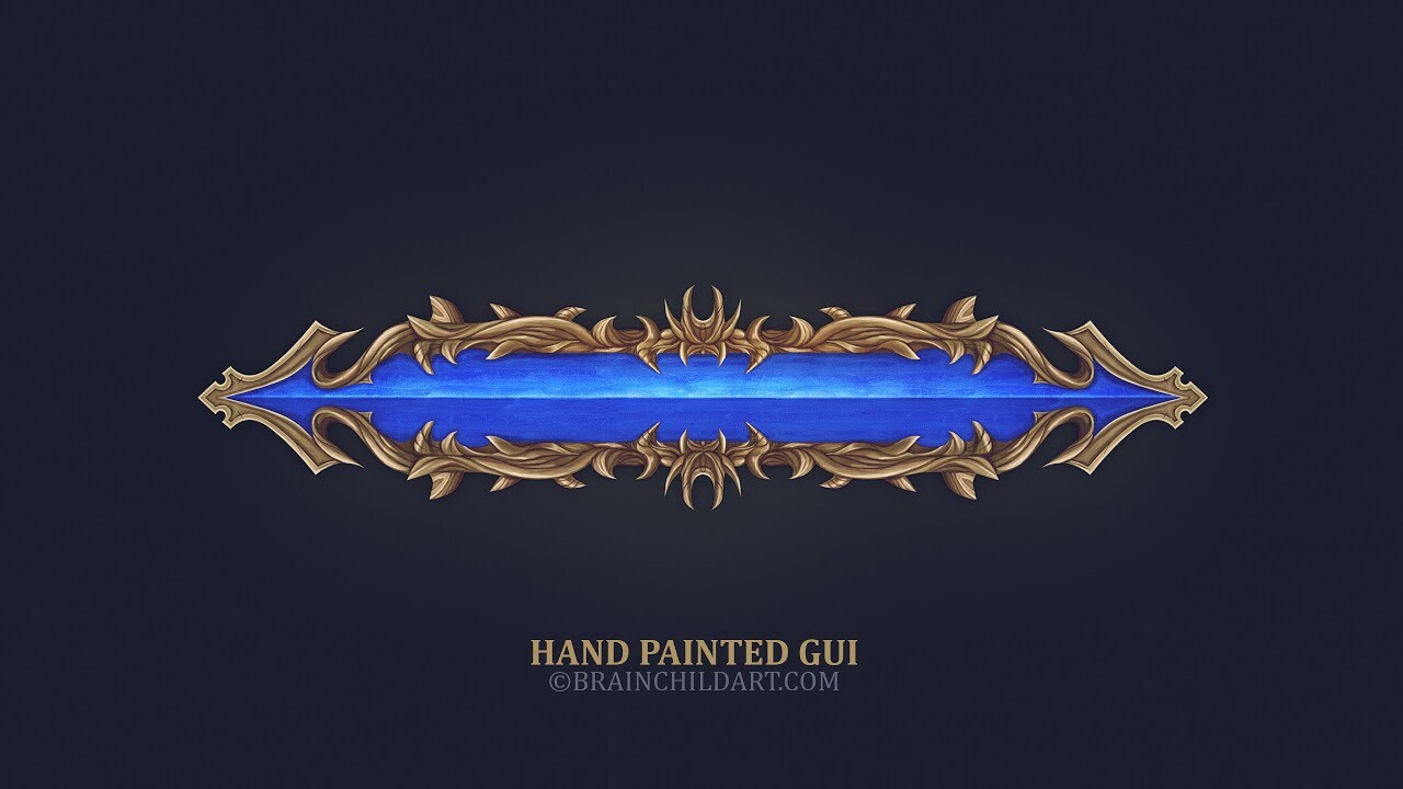 ArtStation - How I created Old-school Hand Painted (GUI Mana / Progress ...
