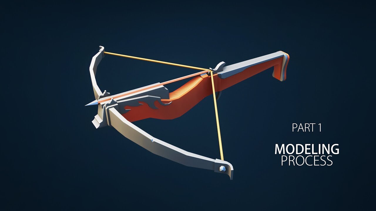 ArtStation - PART 1 - (BRAINCHILDART Armory #25) Low Poly Crossbow 3D ...