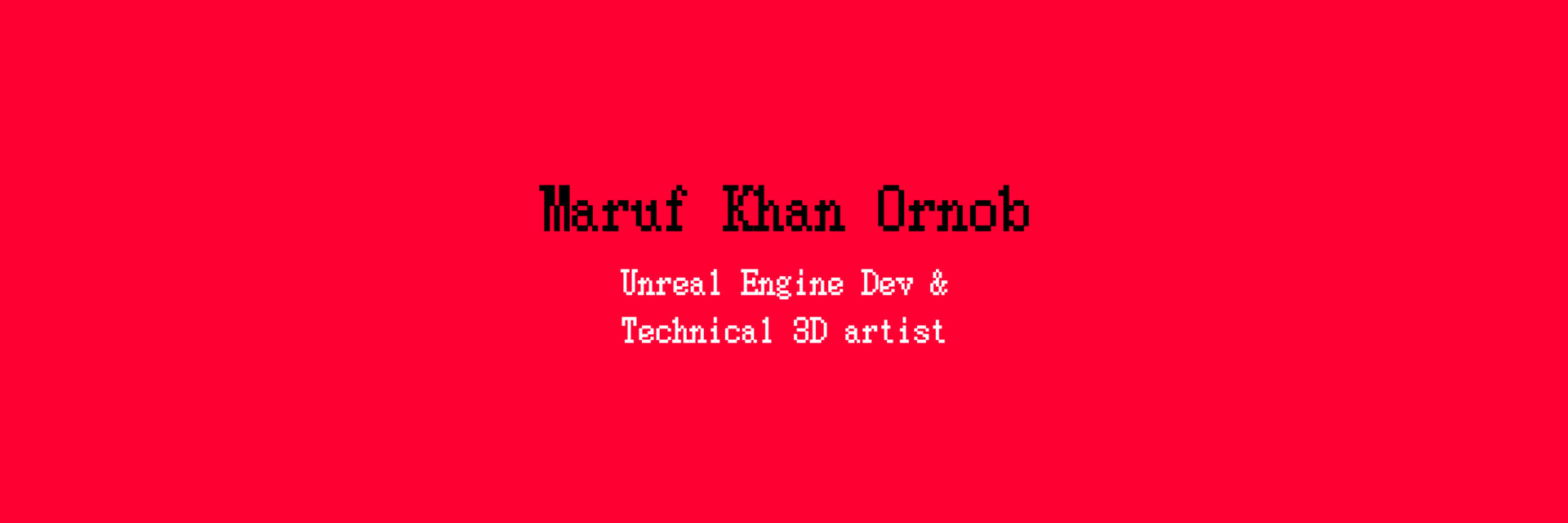 Maruf Khan Ornob - Portfolio
