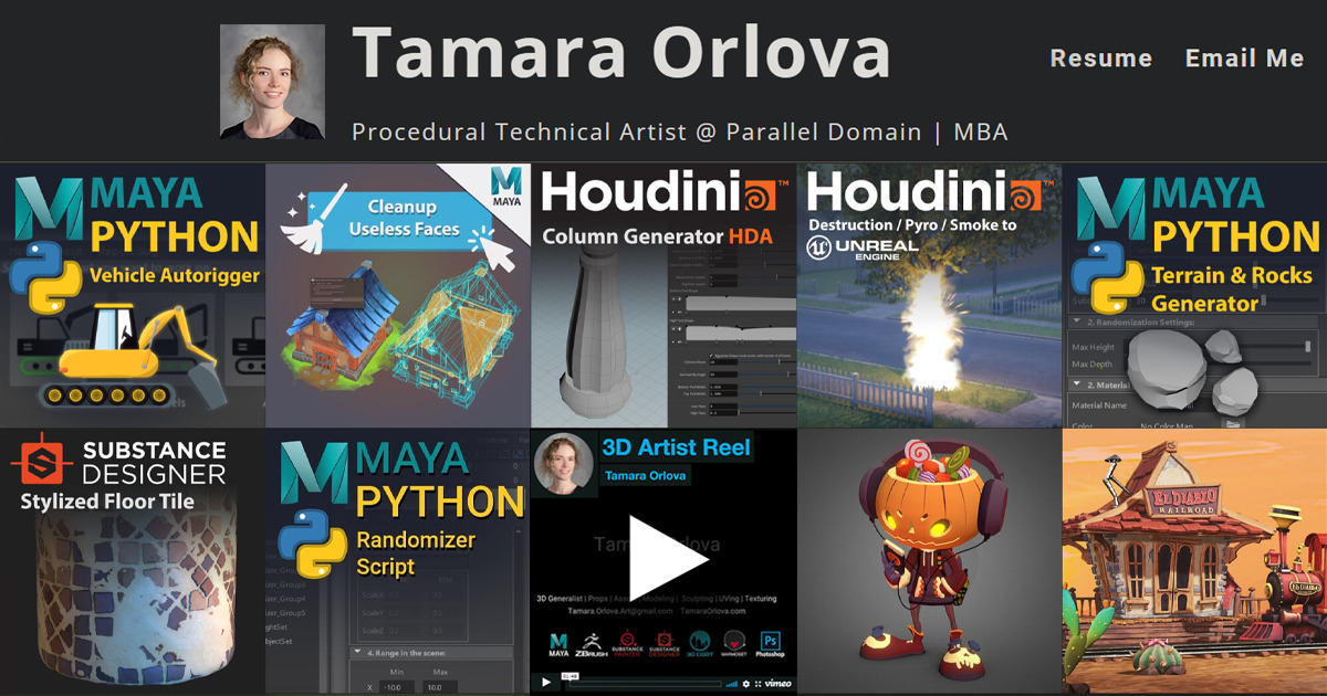 Tamara Orlova Technical Artist